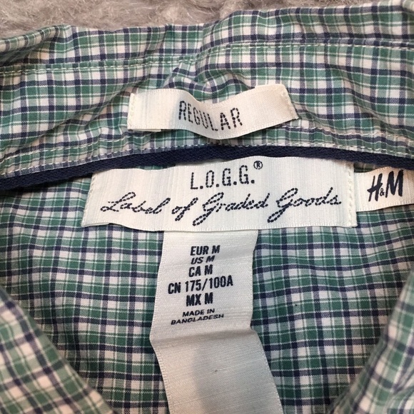 L.O.G.G. | Shirts | S29 Logg Label Of Graded Goods Hm Plaid Shirt | Poshmark